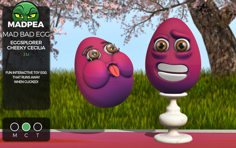 Second Life Marketplace - MadPea Mad Bad Egg Eggsplorer - Cheeky Cecilia